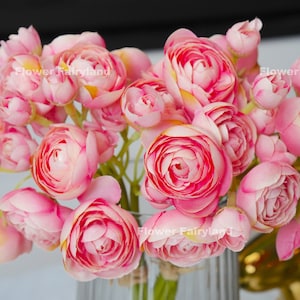 Mini Ranunculus Small Bundle | High Quality Artificial Flower | DIY ...