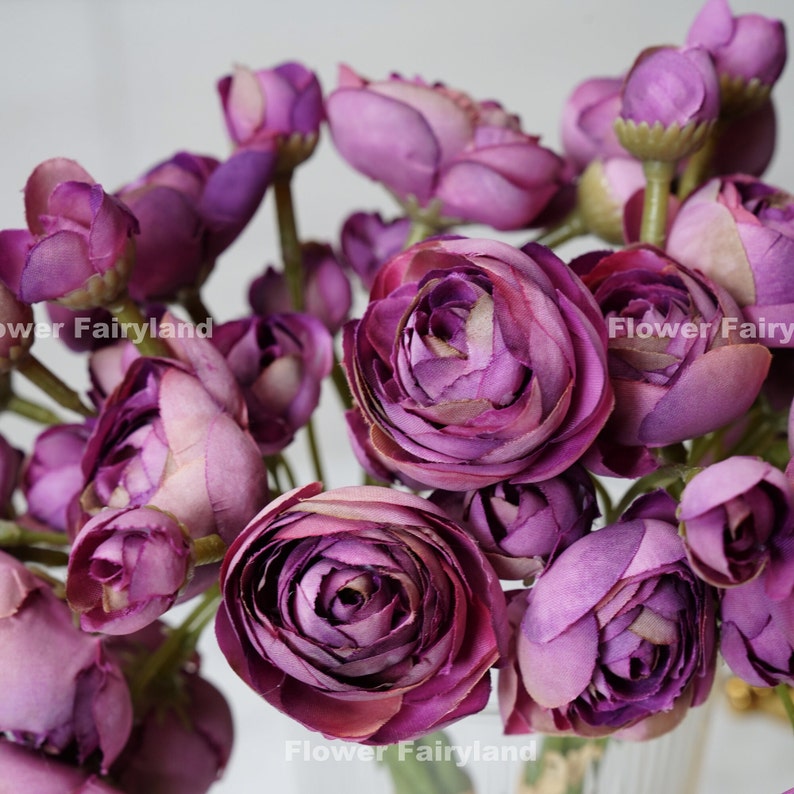 Mini Ranunculus Small Bundle High Quality Artificial Flower - Etsy