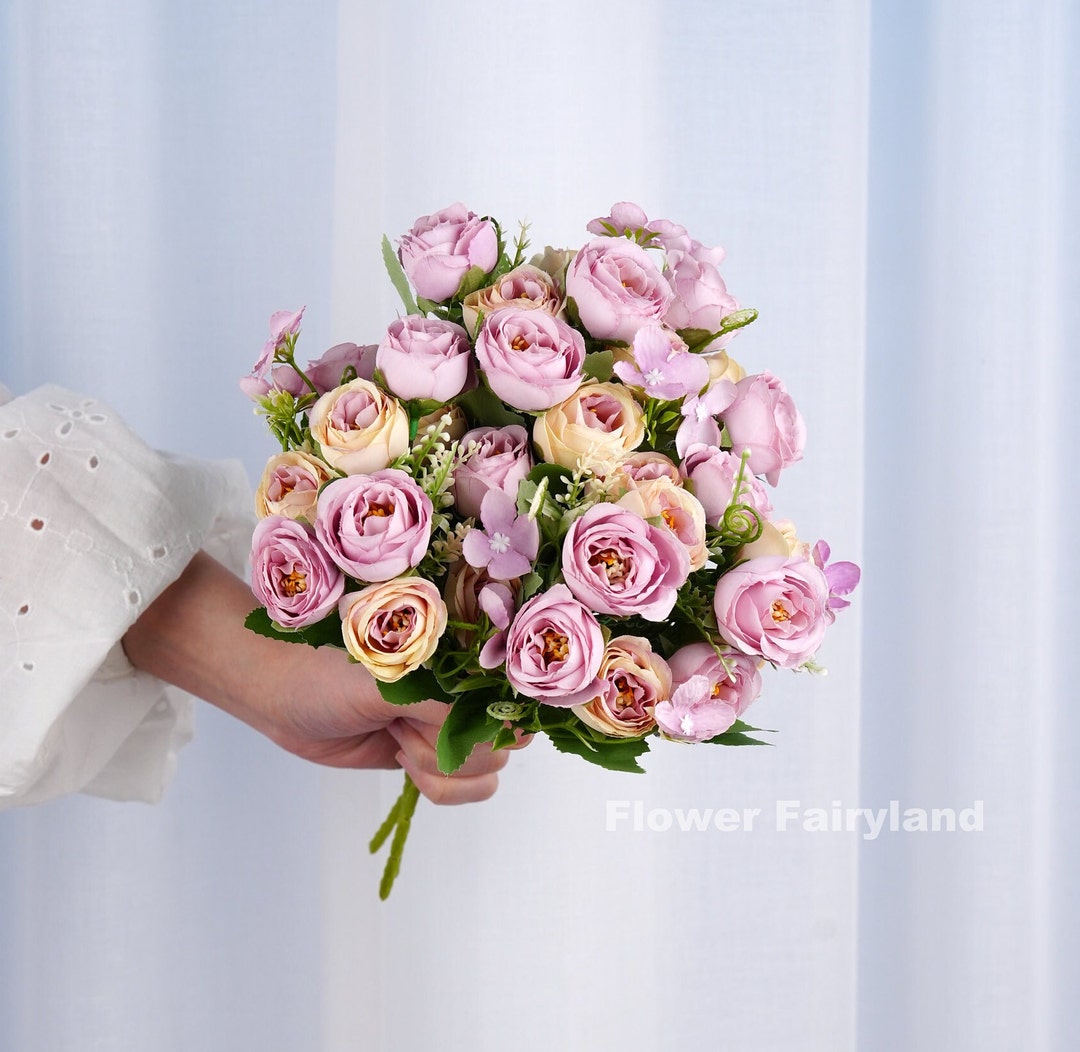 Small Rose Bouquet | Artificial Flower | DIY Floral | Wedding/home ...