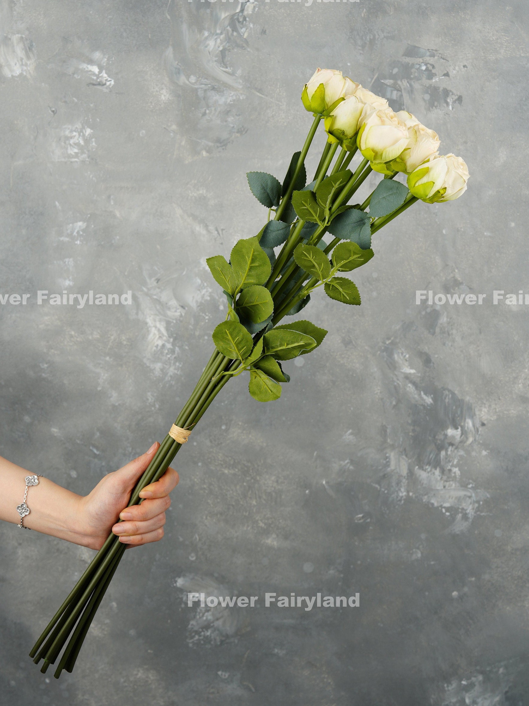 10 Stems Dried Look Rose Bouquet in Long Stem High Quality - Etsy