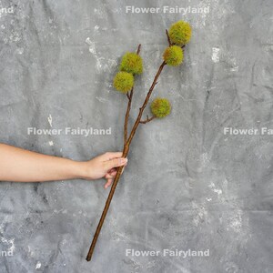 27 Faux Chestnut Branch 5 Chestnut Balls Artificial Plant DIY Floral ...