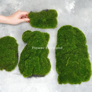 Set of 4 - Faux Bryophyta Moss | DIY Moss | High Quality Moss | Craft ...