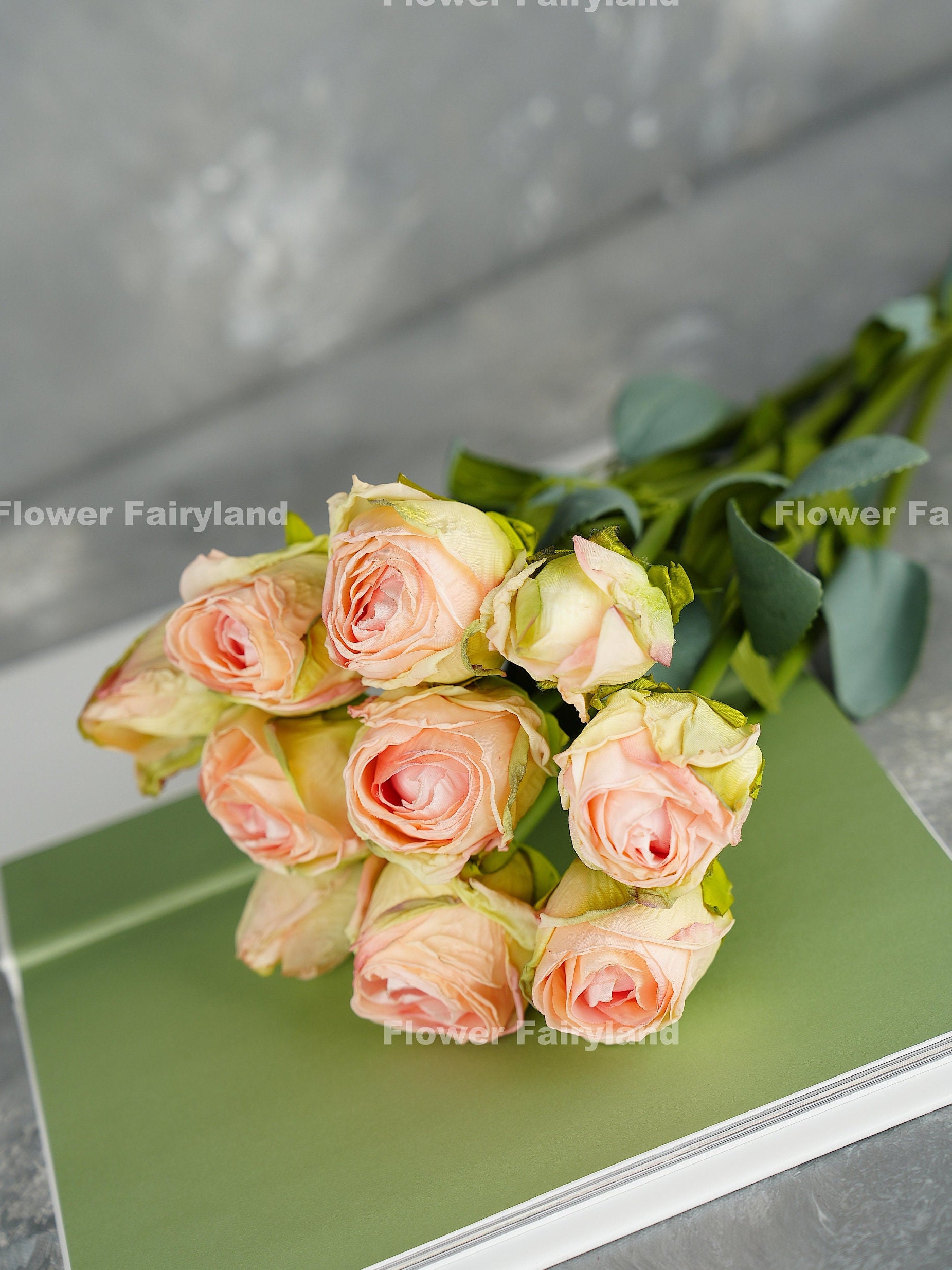 10 Stems Dried Look Rose Bouquet in Long Stem High Quality - Etsy