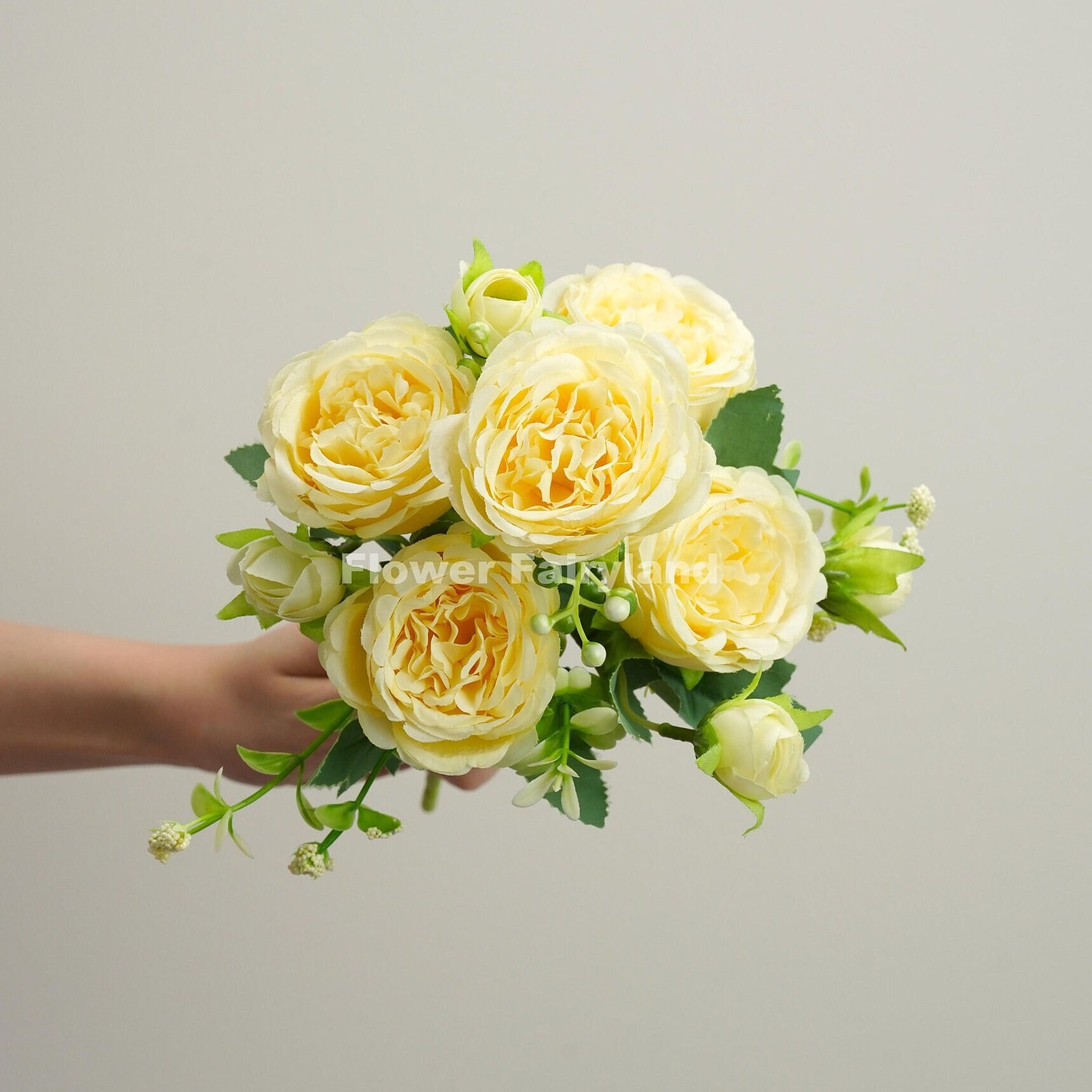 Faux Rose Small Bouquet Artificial Flower DIY Floral - Etsy