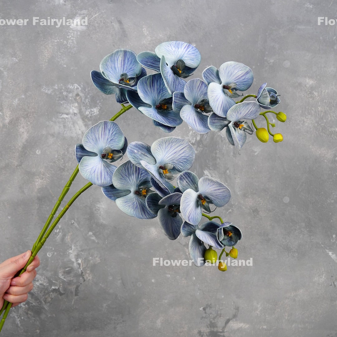 Real Touch Orchid Bouquet 7 Heads Orchid Stem Artificial Flower DIY ...