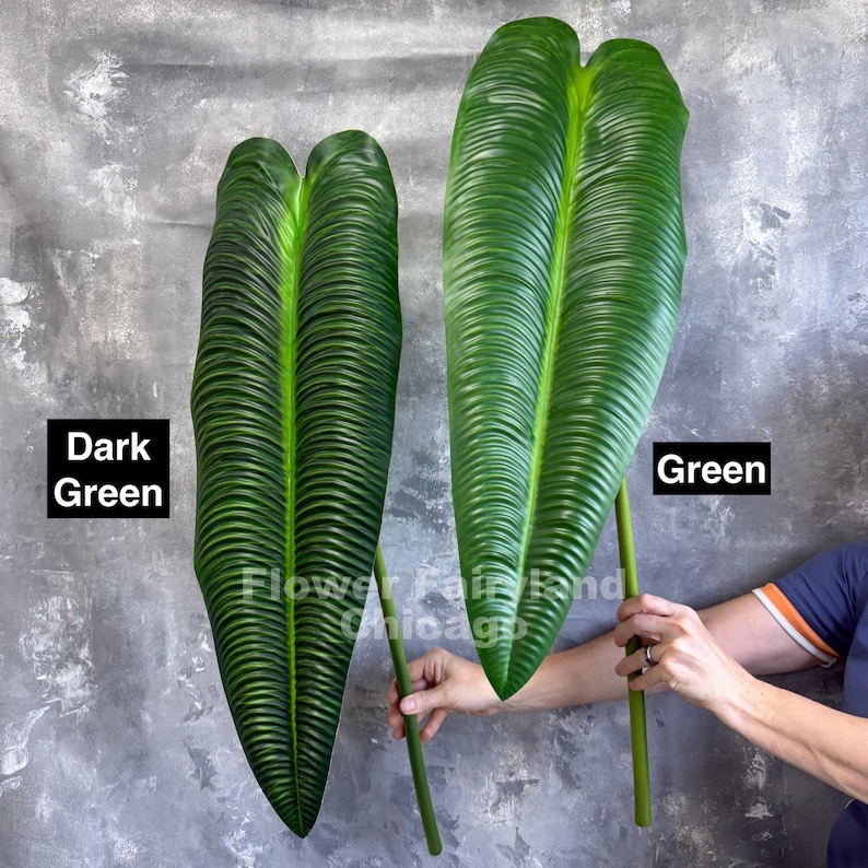 Faux King Anthurium Veitchii - Traveler's Palm - Banana Leaf ...