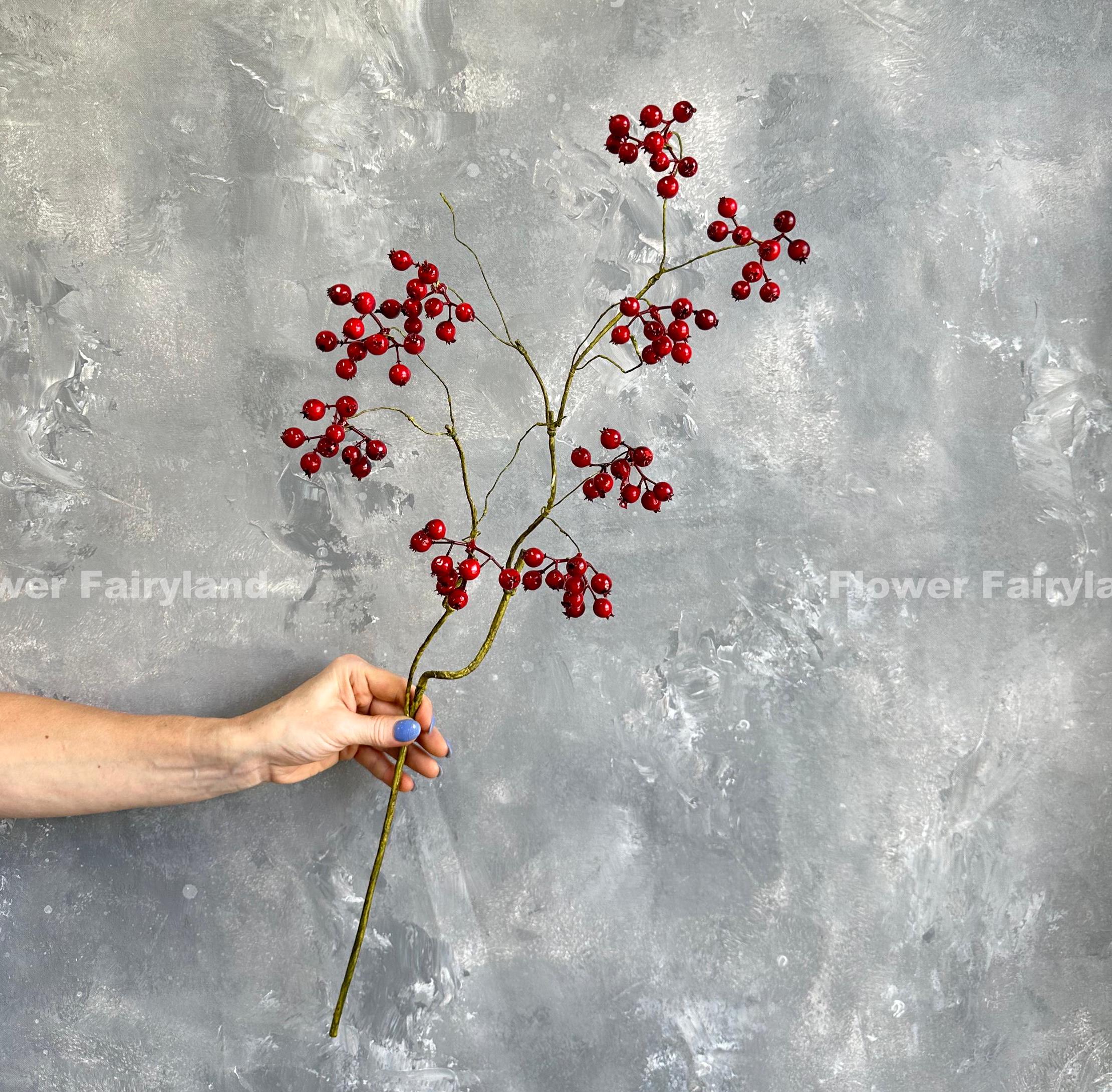 Faux Cranberry Branch - Artificial Plant - Red - Etsy UK