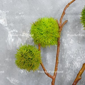 27" Faux Chestnut Branch | 5 Chestnut Balls | Artificial Plant | DIY ...
