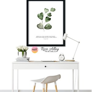 Above All Else, Scripture Printable, Religious, Christian Gift ...