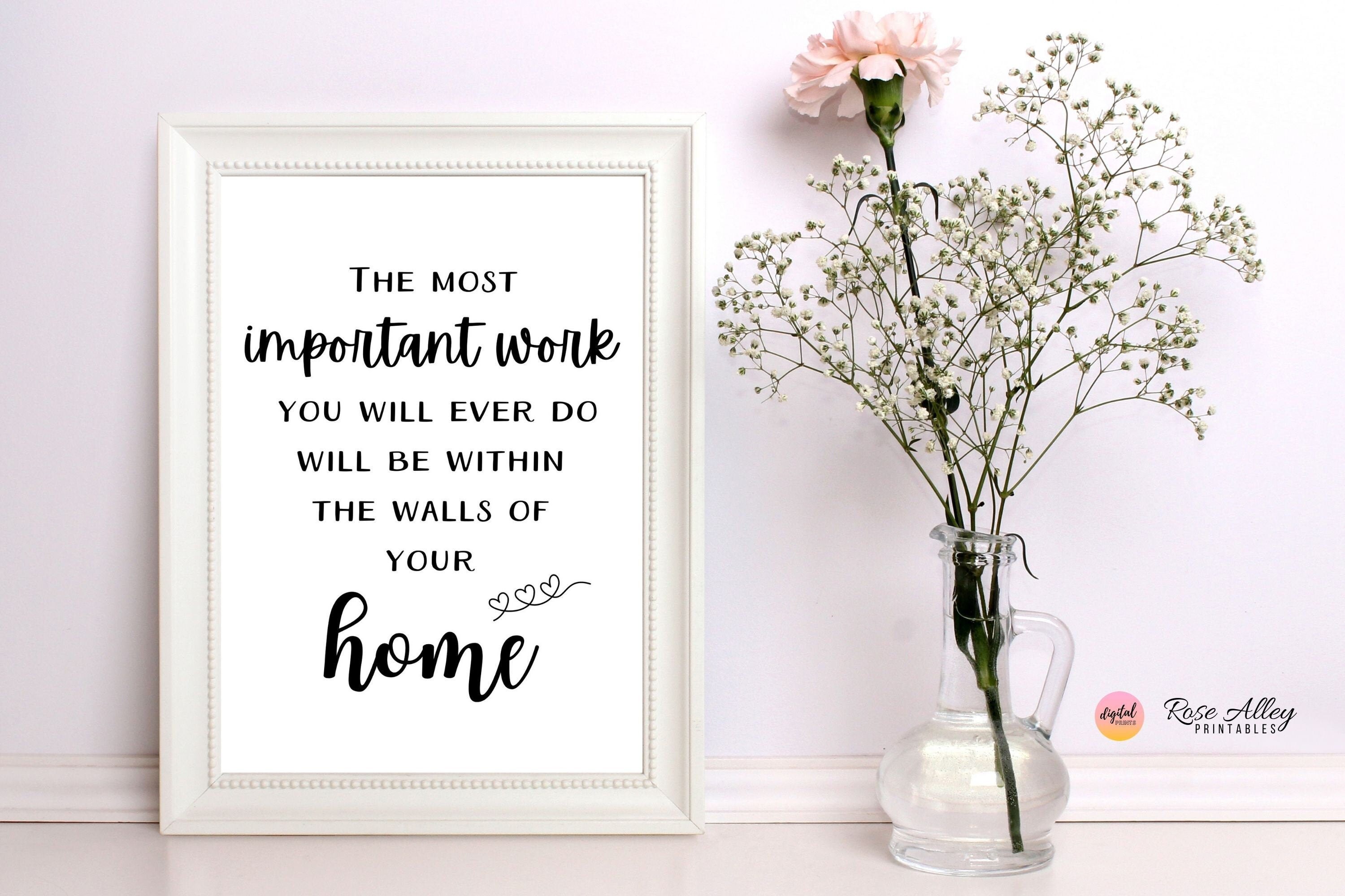 Typography Print Quote Printable Home Quote Wall Decor the - Etsy Canada