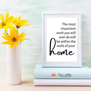 Typography Print, Quote Printable, Home Quote, Wall Decor, the Most ...