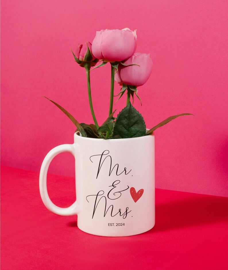 Mr & Mrs Personalized Mugs, Couple Personalized Coffee Mugs, Husband ...