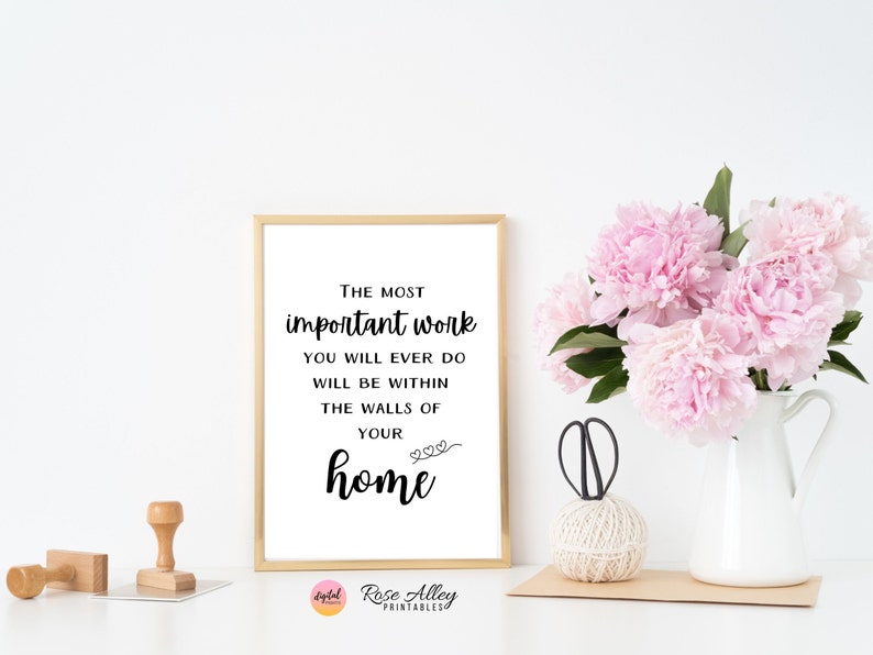 Typography Print Quote Printable Home Quote Wall Decor the - Etsy Canada