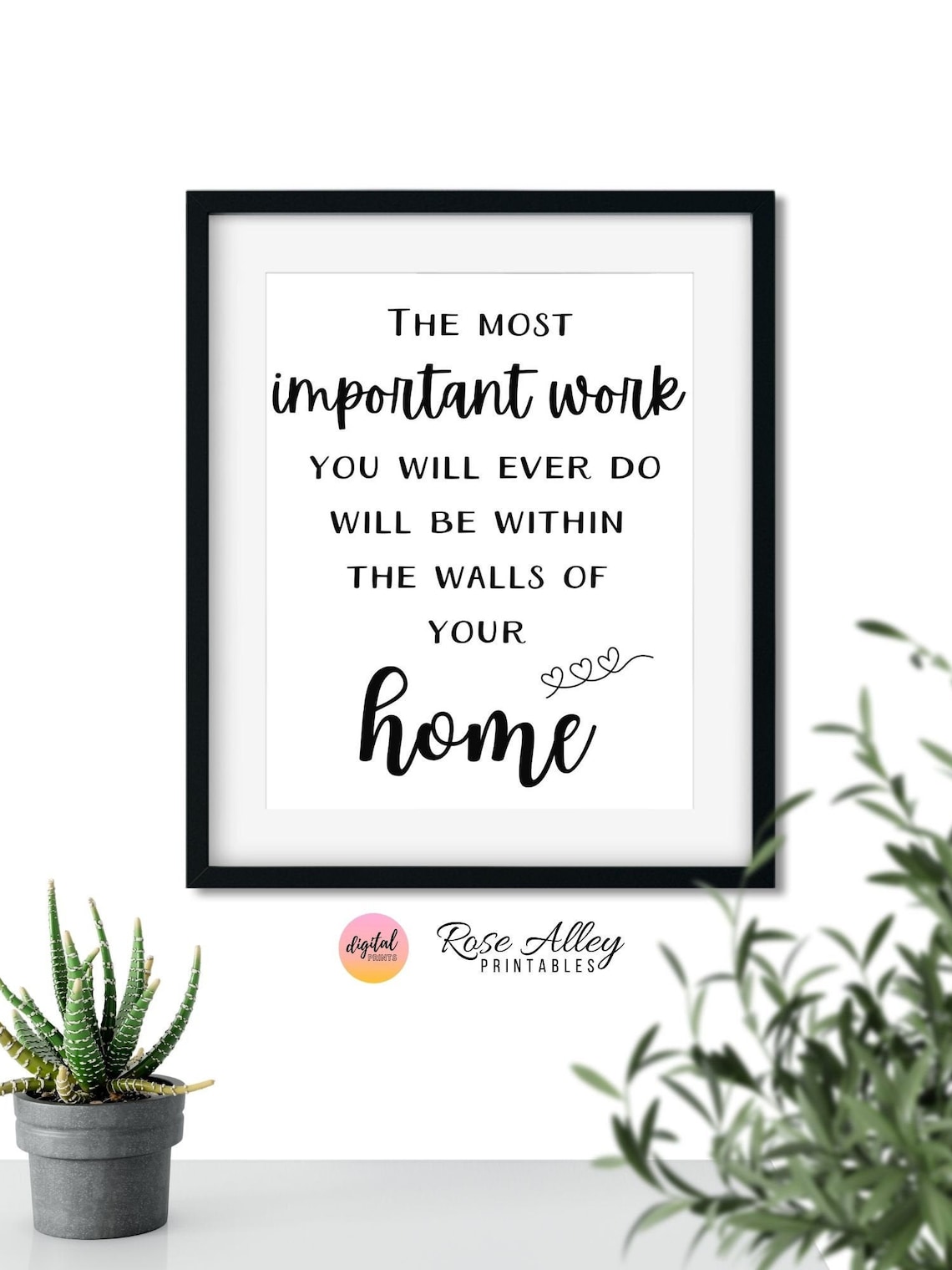 Typography Print Quote Printable Home Quote Wall Decor the - Etsy Canada