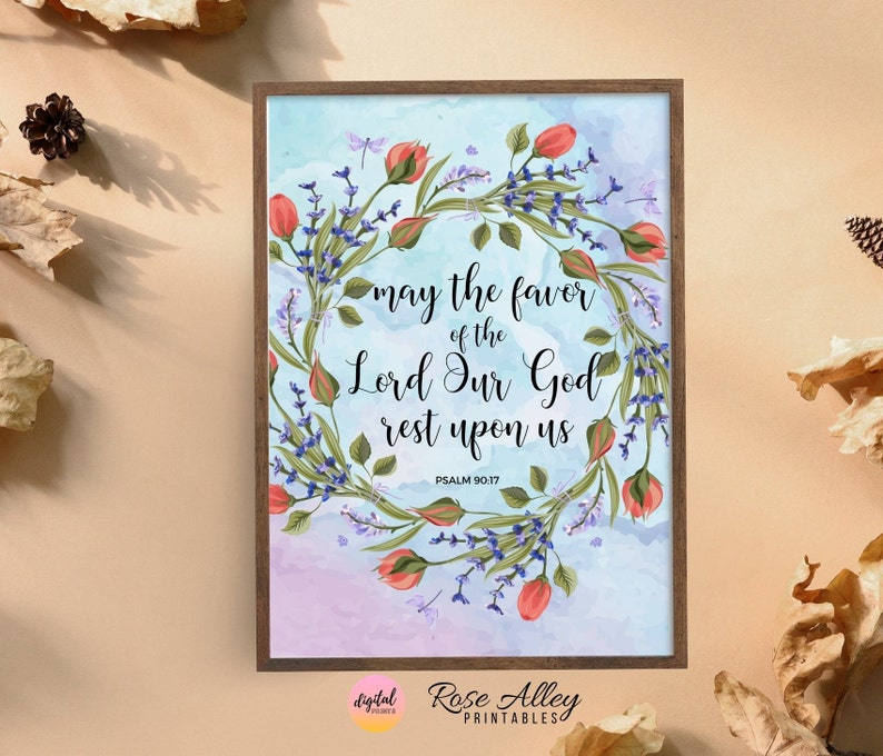 Bible Verse Print, Psalm, Scripture Prints, Religious Printable ...