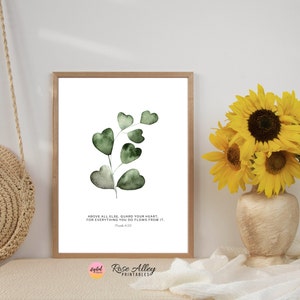 Above All Else, Scripture Printable, Religious, Christian Gift ...