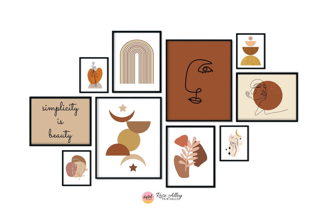 Boho Prints, Neutral Design Printable, Boho Wall Art, Neutral Decor ...