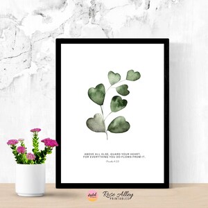 Above All Else, Scripture Printable, Religious, Christian Gift ...