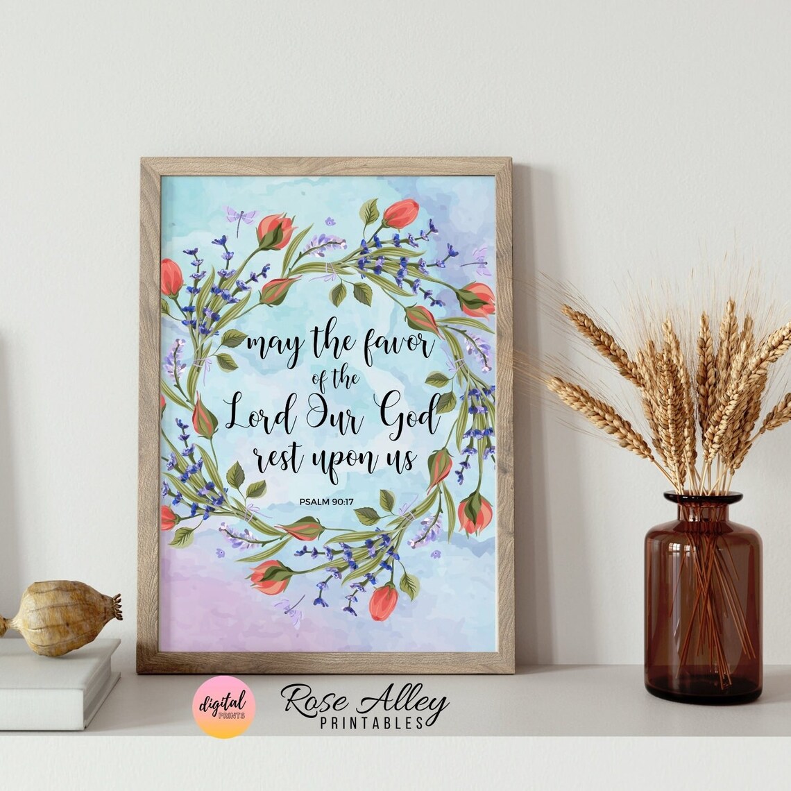 Bible Verse Print, Psalm, Scripture Prints, Religious Printable ...