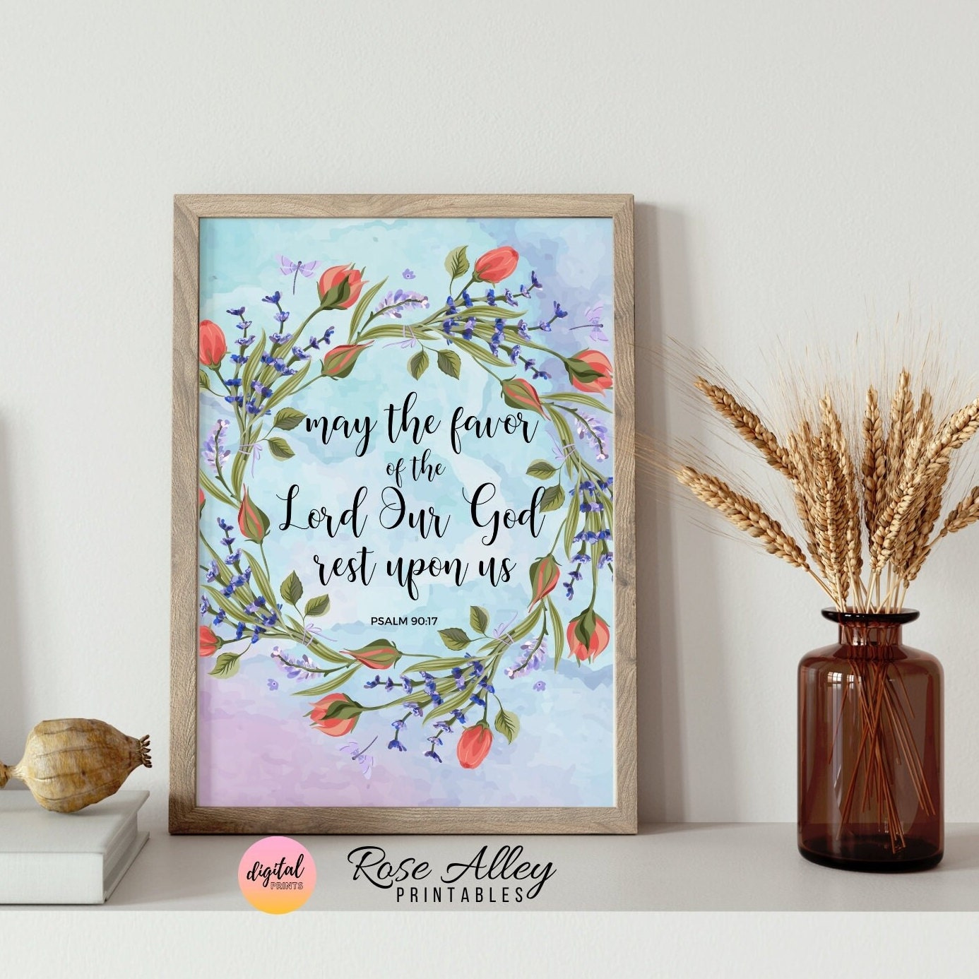 Bible Verse Print, Psalm, Scripture Prints, Religious Printable ...