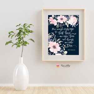 One More Time, Quote Print, Typography Art, Flowers Printable, Home ...