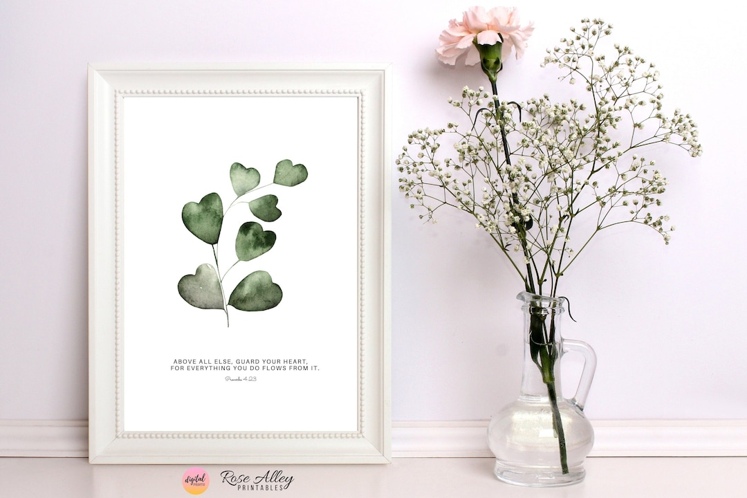 Above All Else Scripture Printable Religious Christian - Etsy