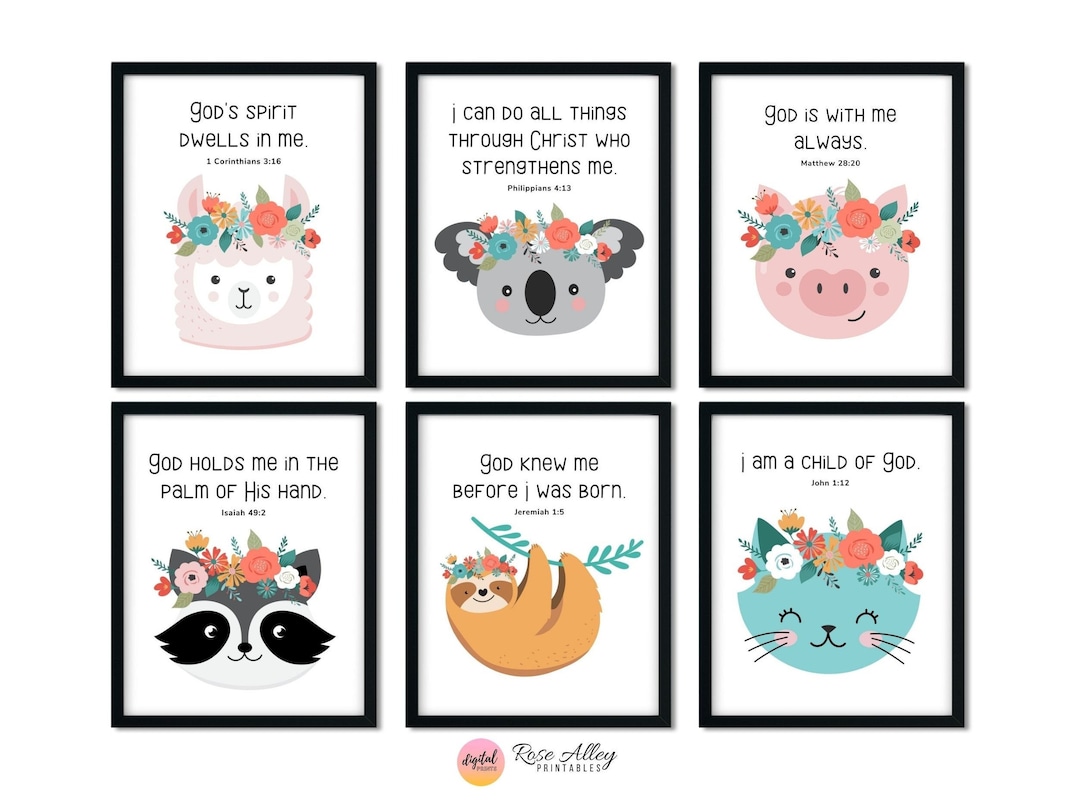 Girls Bedroom Prints, Nursery Decor, Printable Wall Art Kids Room, Kids ...