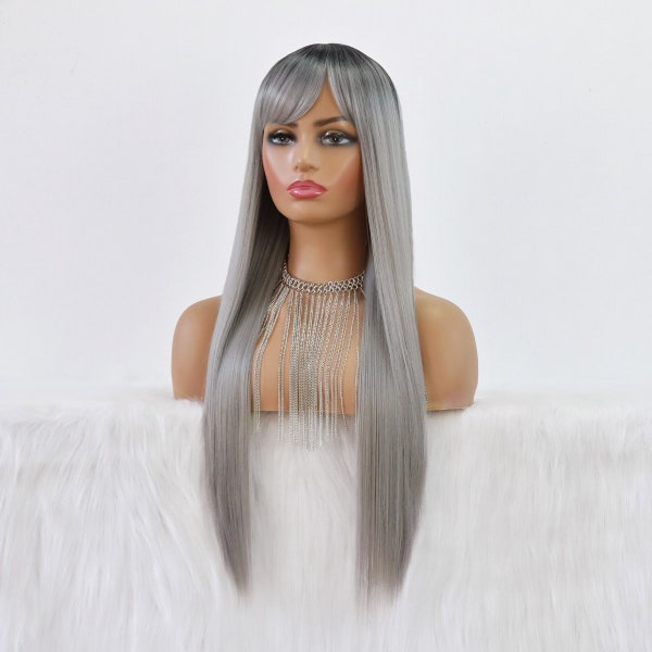 Silver Wigs - Etsy