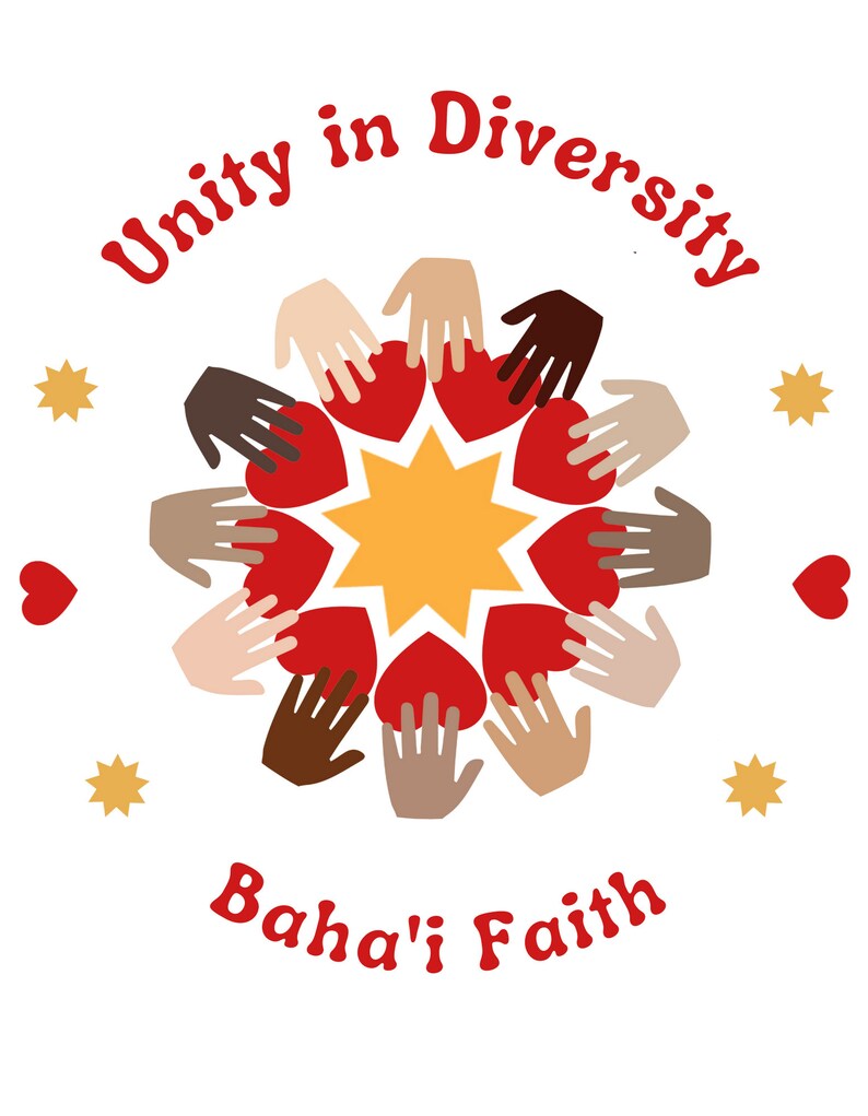 Unity in Diversity Baha'i Faith T-shirts for Men & - Etsy UK