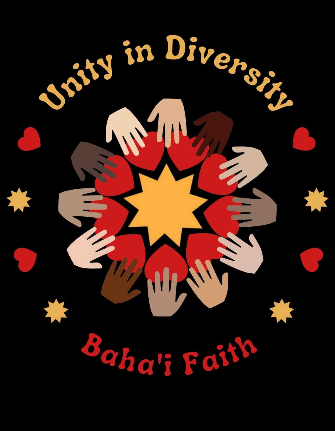 Unity in Diversity Baha'i Faith T-shirts for Men & - Etsy UK