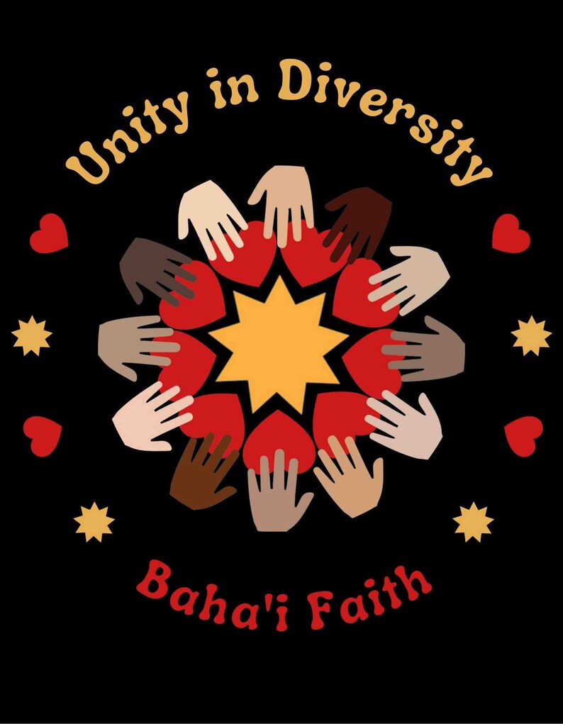 Unity in Diversity Baha'i Faith T-shirts for Men & - Etsy UK