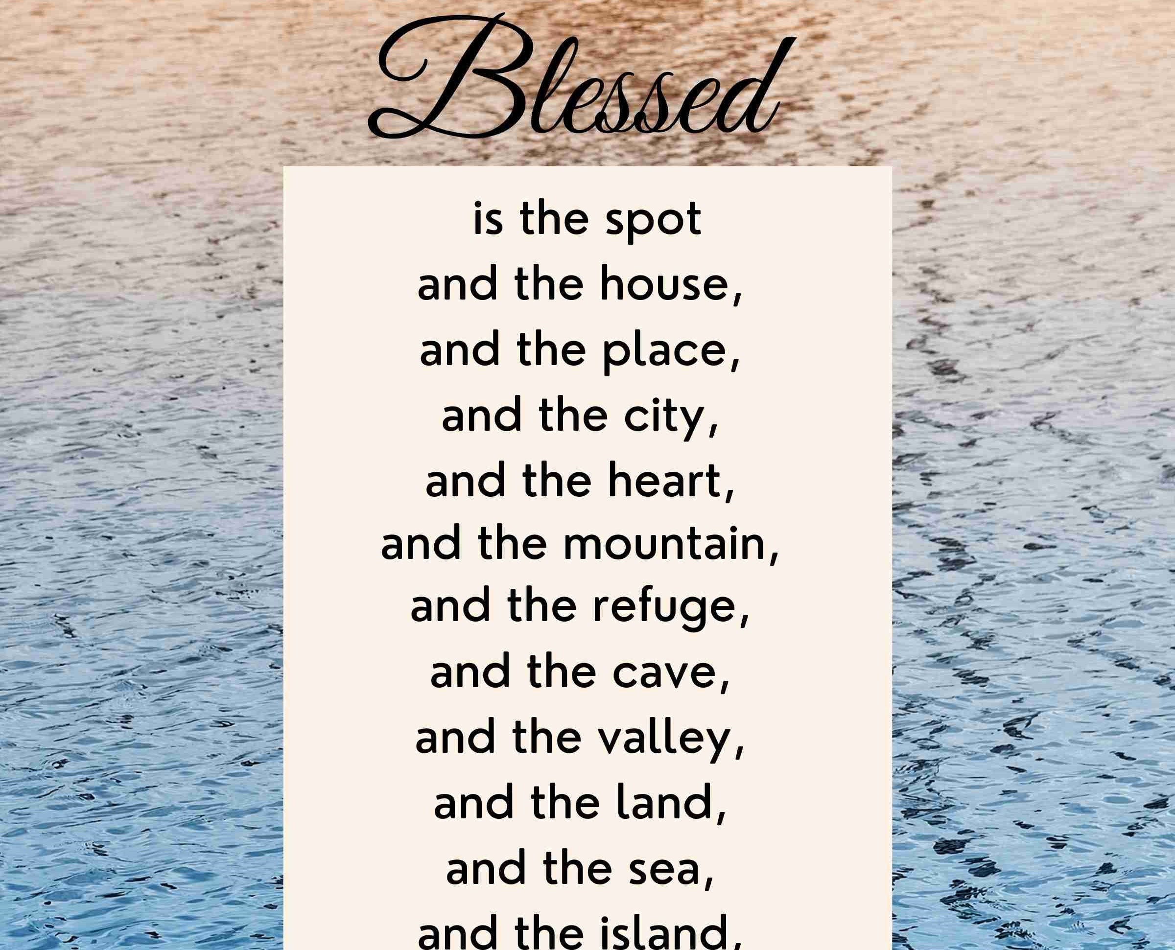 Spiritual Art Print Downloadable - "blessed is the Spot..." - Baha'i ...