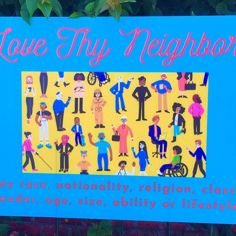 Love Your Neighbor Sign - Etsy