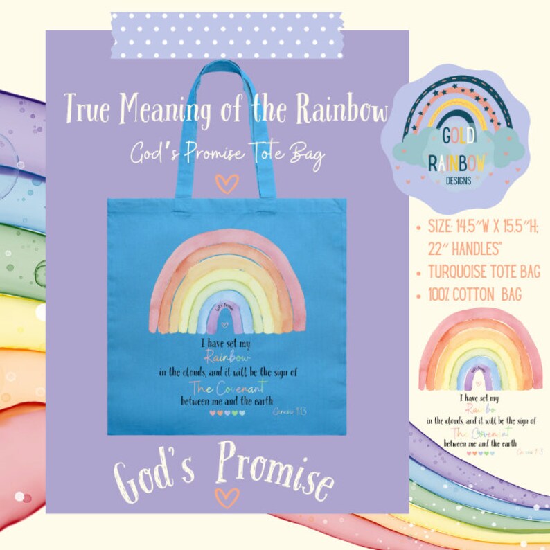 Gods Promise, True Meaning of the Rainbow, Bible Verse Genesis 9:13 ...