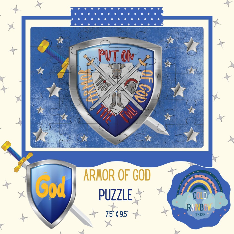 Full Armor of God Ephesians 6 Christian Puzzle Spiritual - Etsy