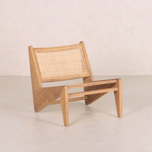 Kangaroo Chair Teak and Rattan Lounge Chair - Etsy