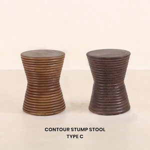 Contour Wood Stump Stool, Side or End Table - Etsy