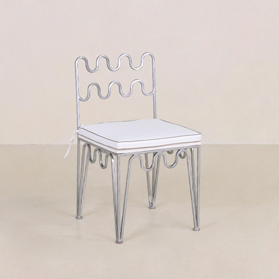 Wave Metal/iron Chair | Indoor/outdoor - Etsy