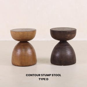 Contour Wood Stump Stool, Side or End Table - Etsy