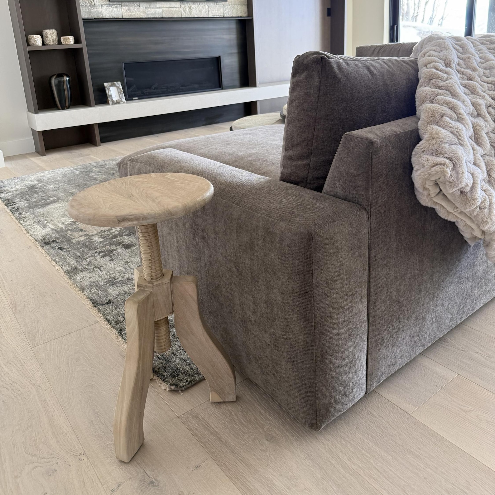 Adjustable Height Wooden Artist Stool | Side Table | Drink Table - Etsy