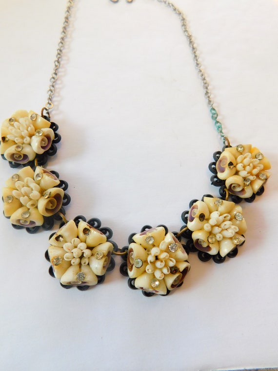 Celluloid necklace - Gem
