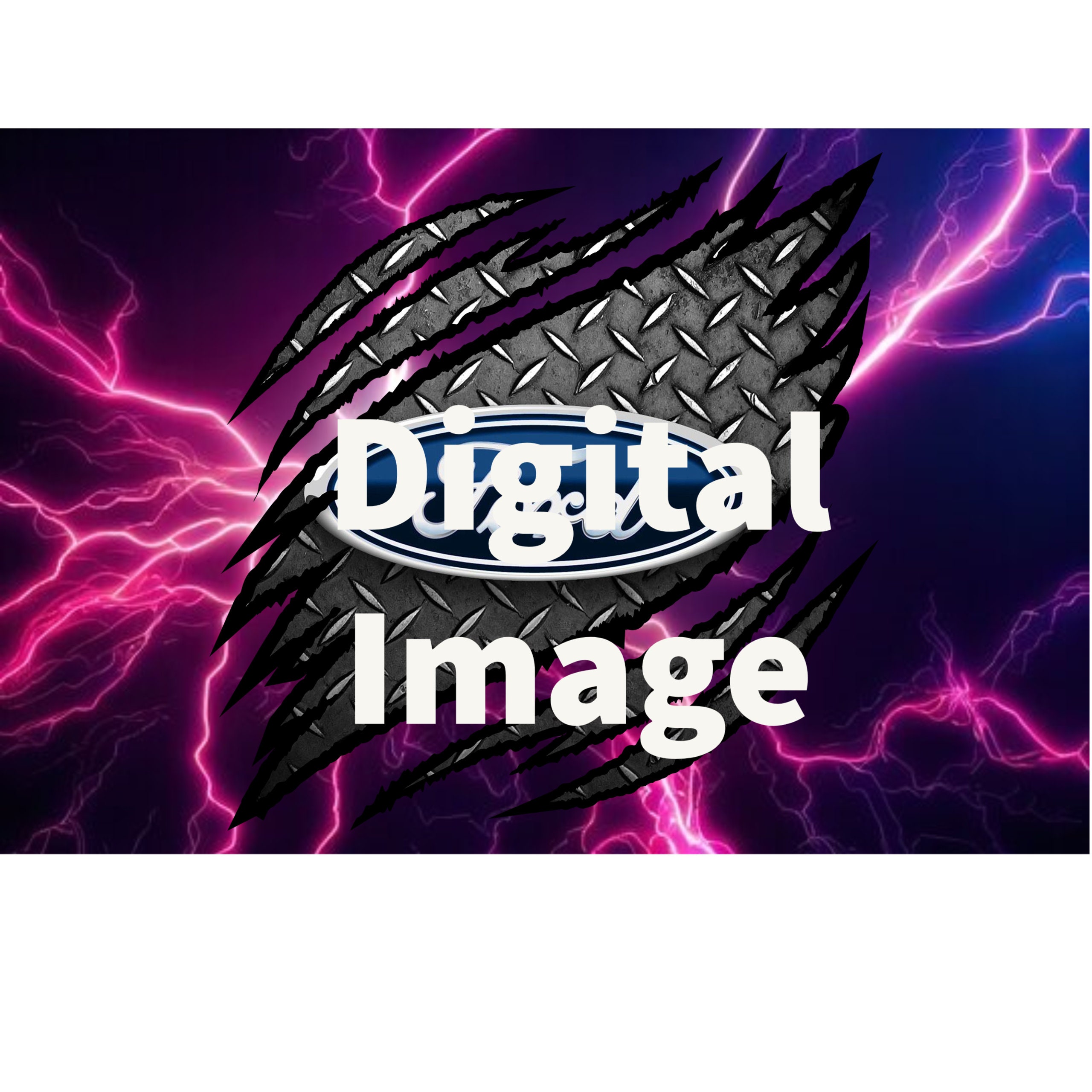 Pink Lightening Ford License Plate - Etsy