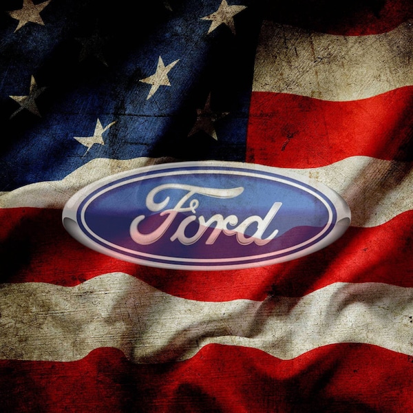American Flag With Ford - Etsy