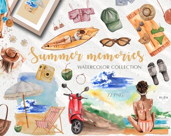 Beach Girl Clip Art | Etsy