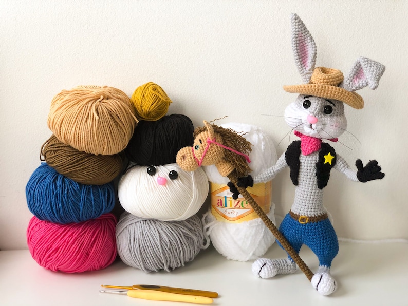 Crochet Pattern Rabbit Village Sheriff /crochet Bunny Pattern - Etsy