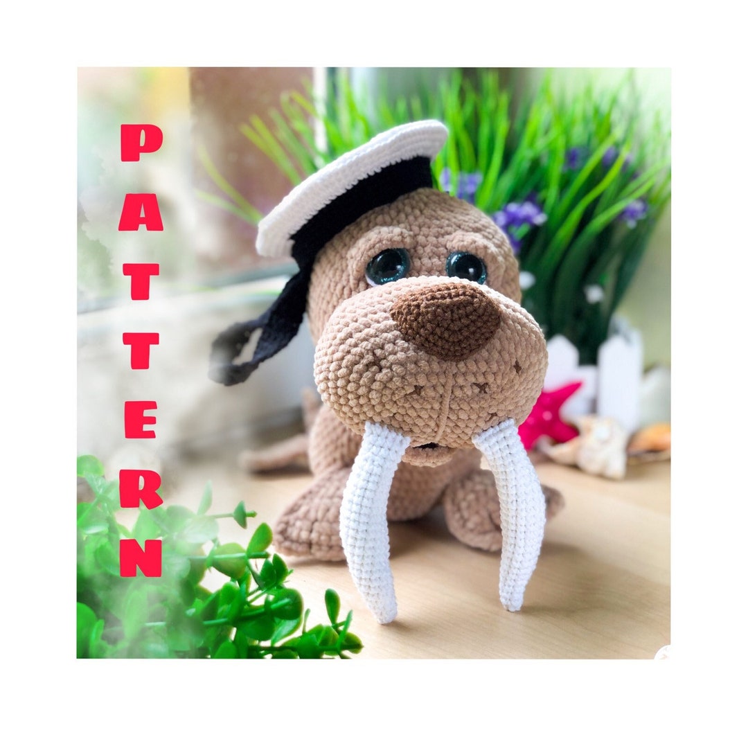 Crochet Pattern Walrus / PDF / ENGLISH / Stuffeed Toy / Amigurumi Toy ...