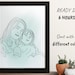 Faceless Memorial Portrait, Custom Loss Drawing, Minimal Art,faceless ...