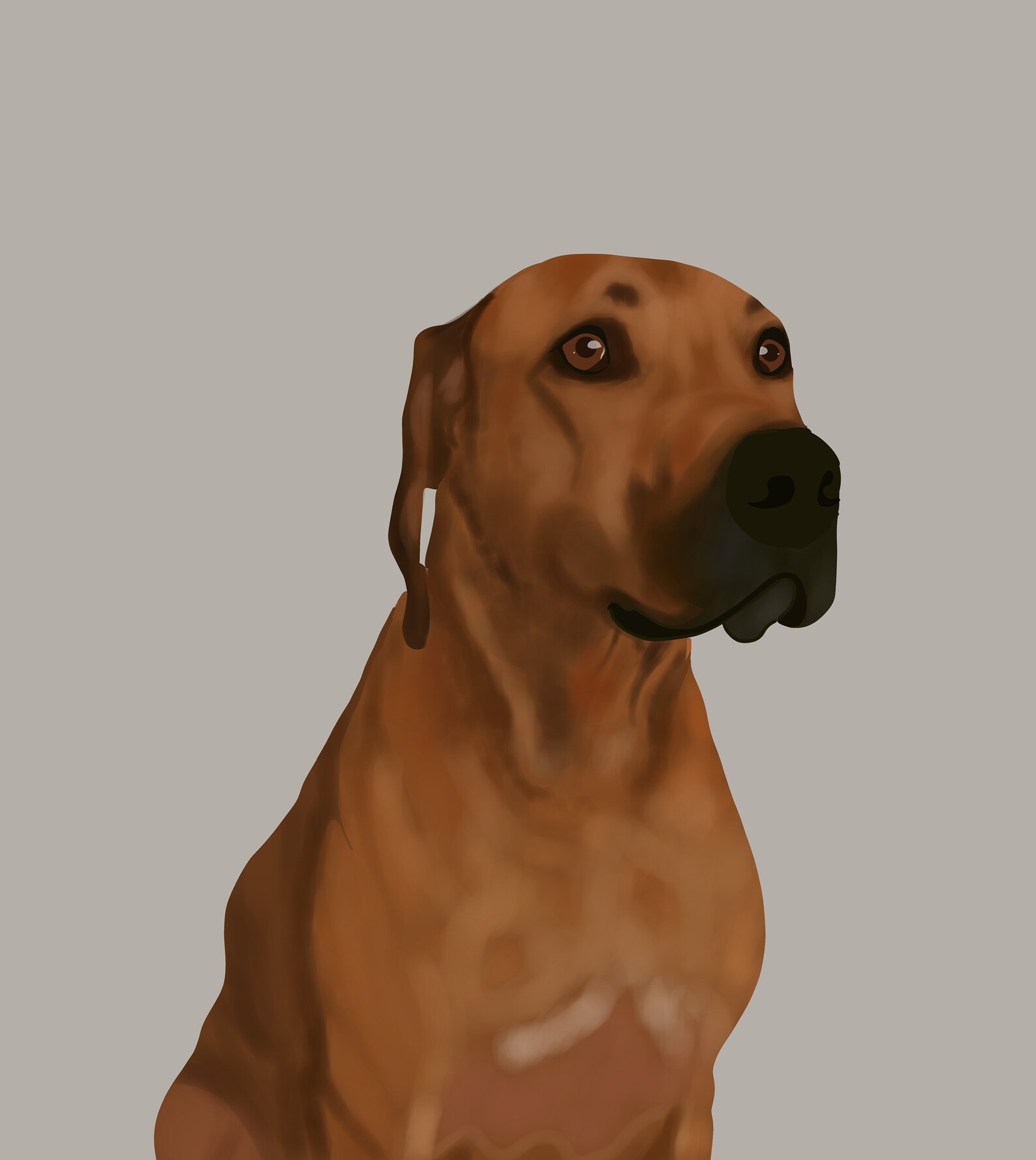 Pet Loss Memorial Portrait, Angel Wings and Halo, Custom Faceless Dog ...