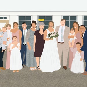 Group Portrait, Group Drawing, Drawing From Photo,digital Drawing ...