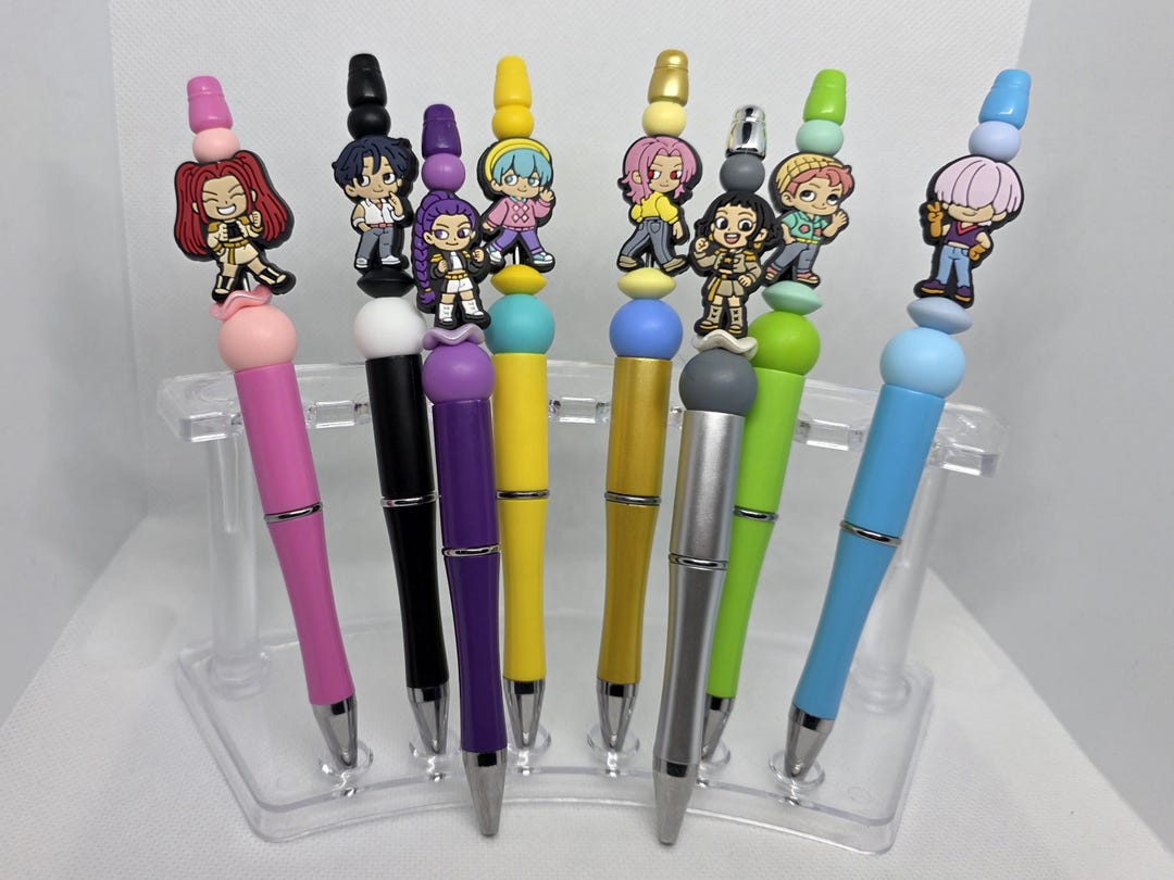 Huntrix and Saja Boys Beaded Pens - Etsy